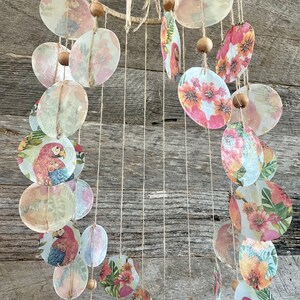 Seashell Wind Chime, Capiz Shell Mobile Wind Chime, Hanging Outdoor ...