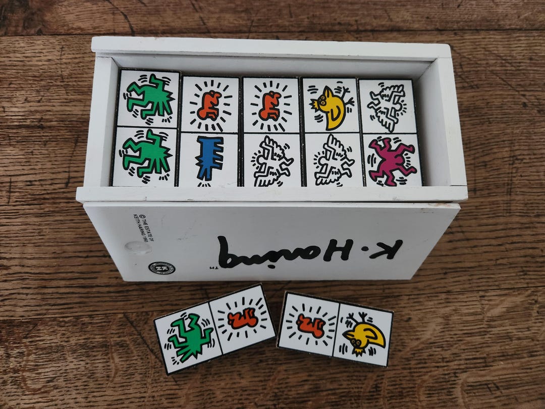 Keith Haring Dominoes 1993 Made in France - Art Game - Etsy UK