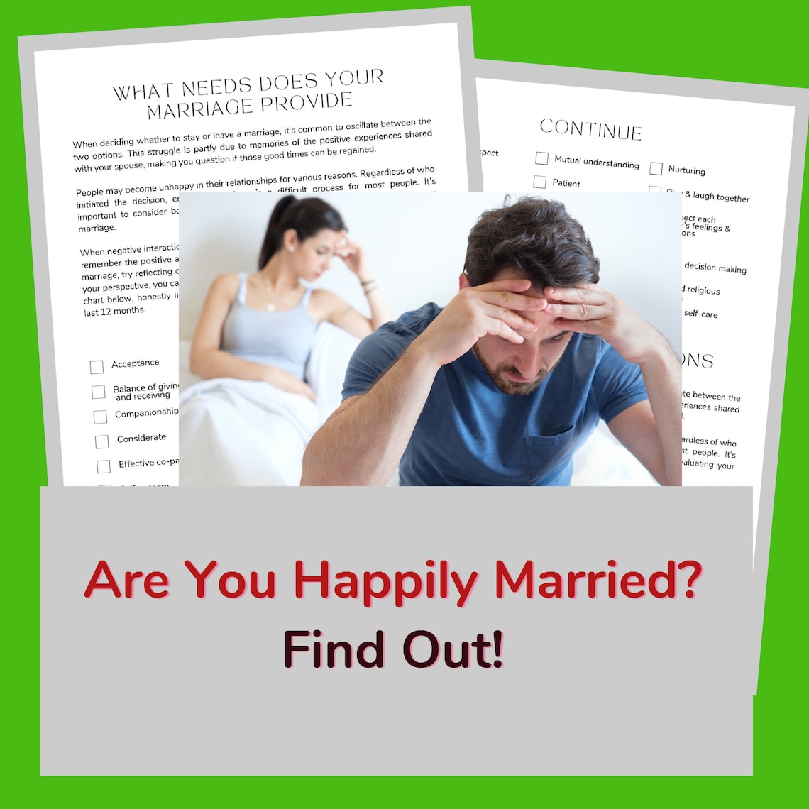 Marriage Worksheet | Relationship Needs Assessment (fillable PDF) - Etsy
