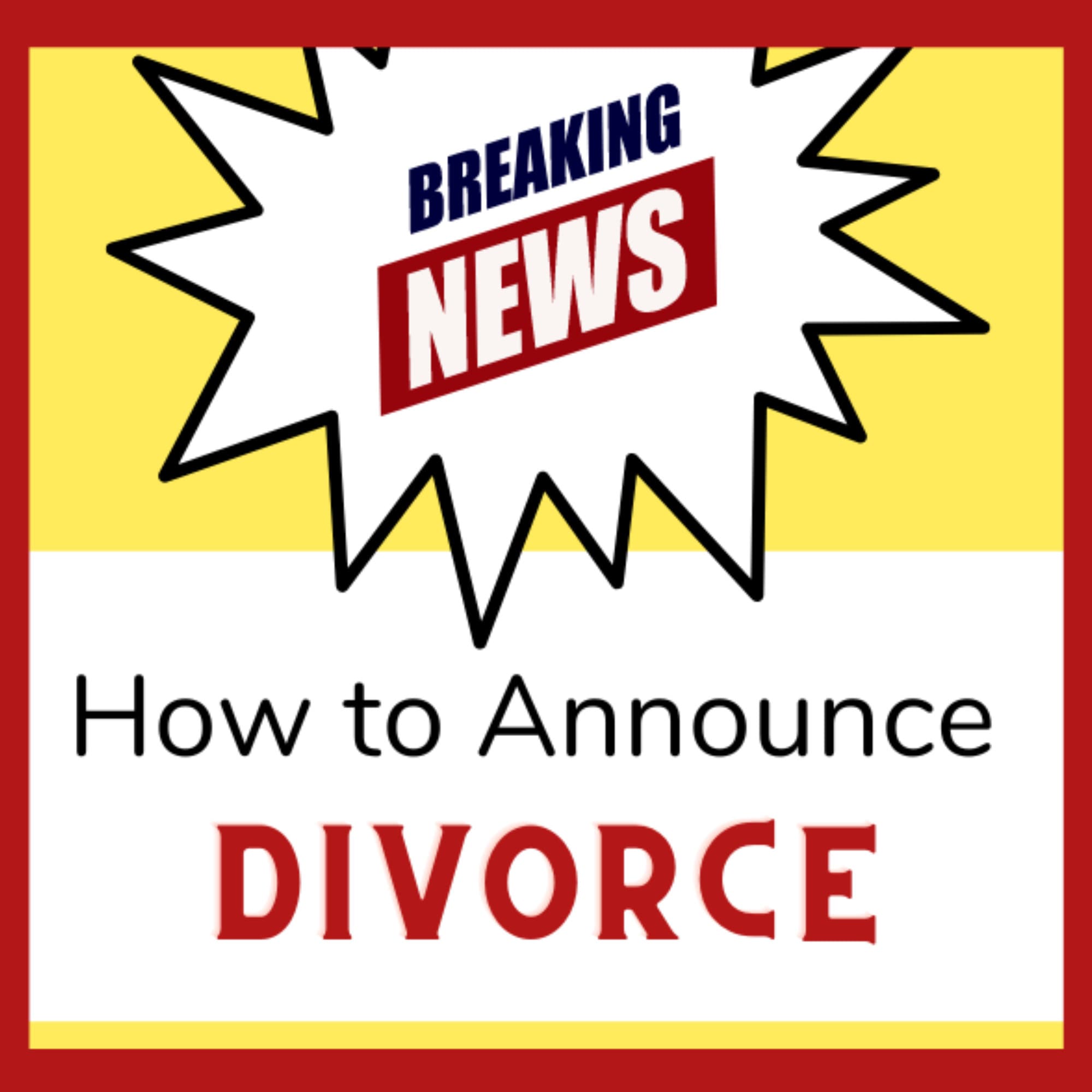 Divorce Announcement Worksheet | Therapy & Planning (PDF Fillable) - Etsy