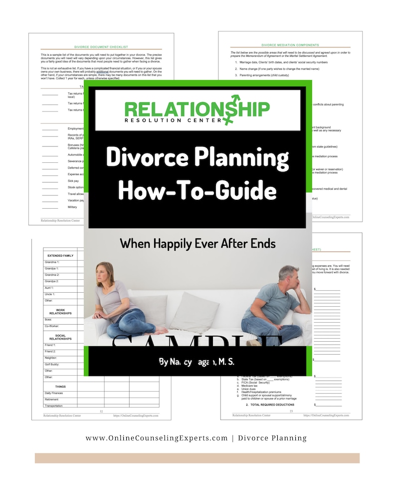 Divorce Planning | Divorce Planning | Divorce Journal | Divorce Planner ...