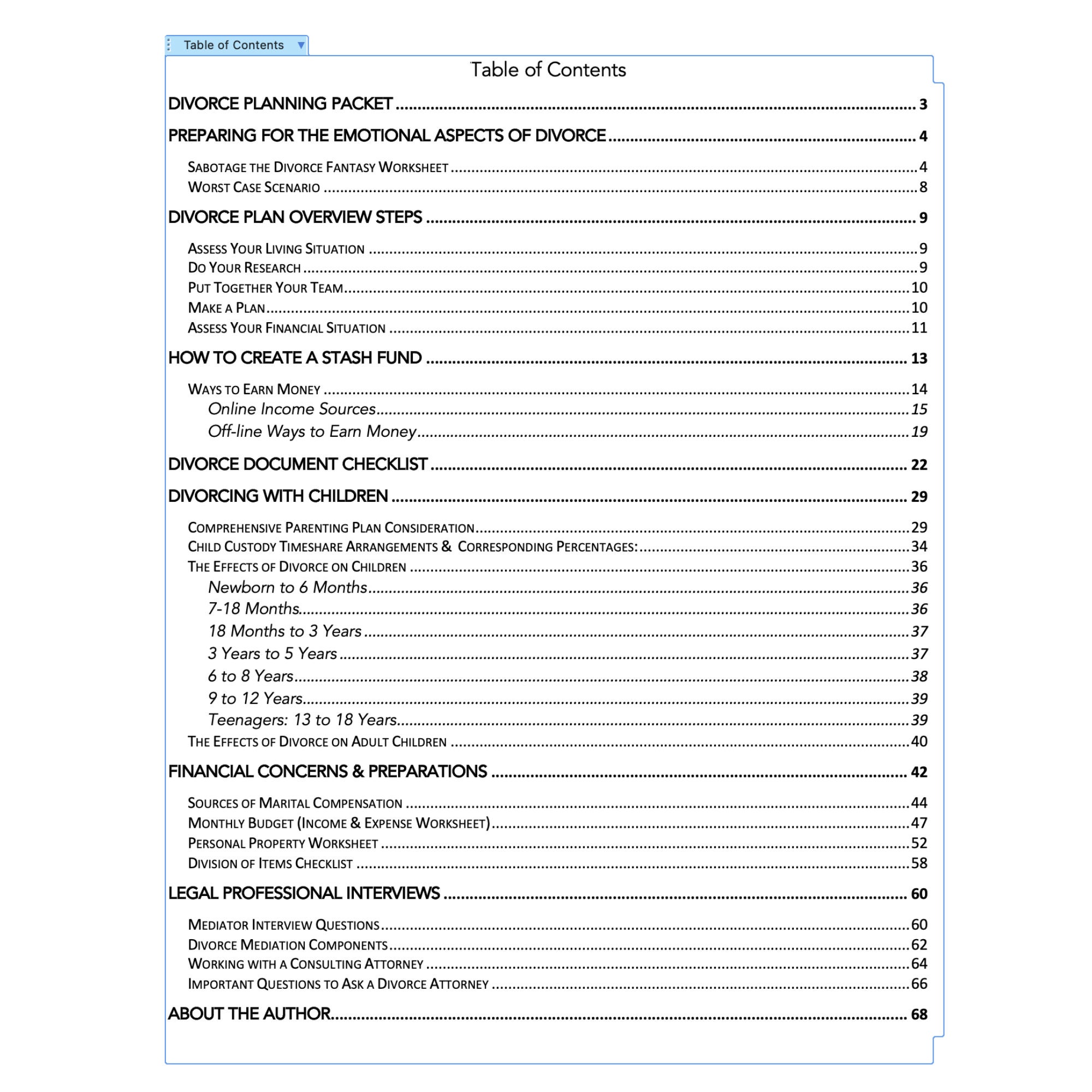 Divorce Planning | Divorce Planning | Divorce Journal | Divorce Planner ...