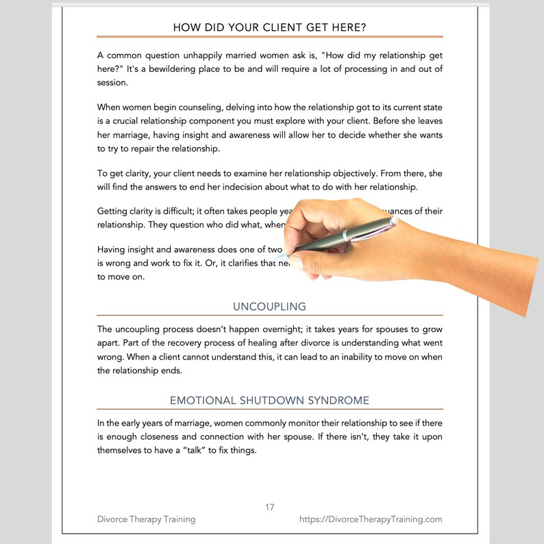 Marriage Counseling | Should I Stay or Leave | Divorce Worksheets ...