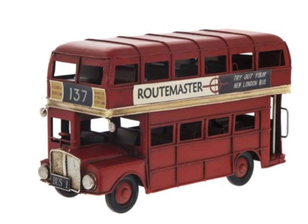 Retro Vintage London Bus Model Decor Gift - Etsy
