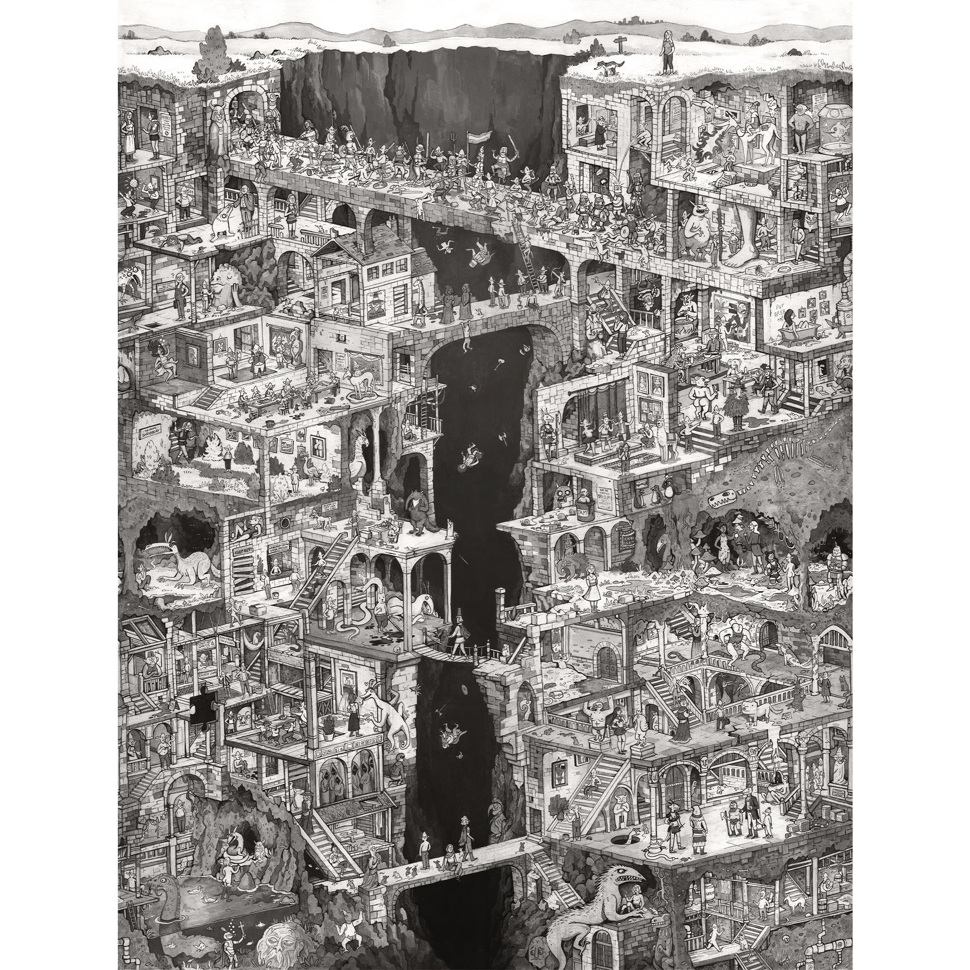 The Chasm - 1000 Piece Jigsaw Puzzle - Etsy