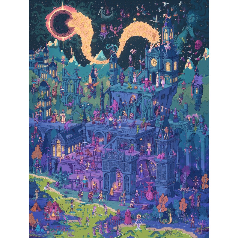 The Sinister Citadel - 1000 Piece Jigsaw Puzzle - Etsy
