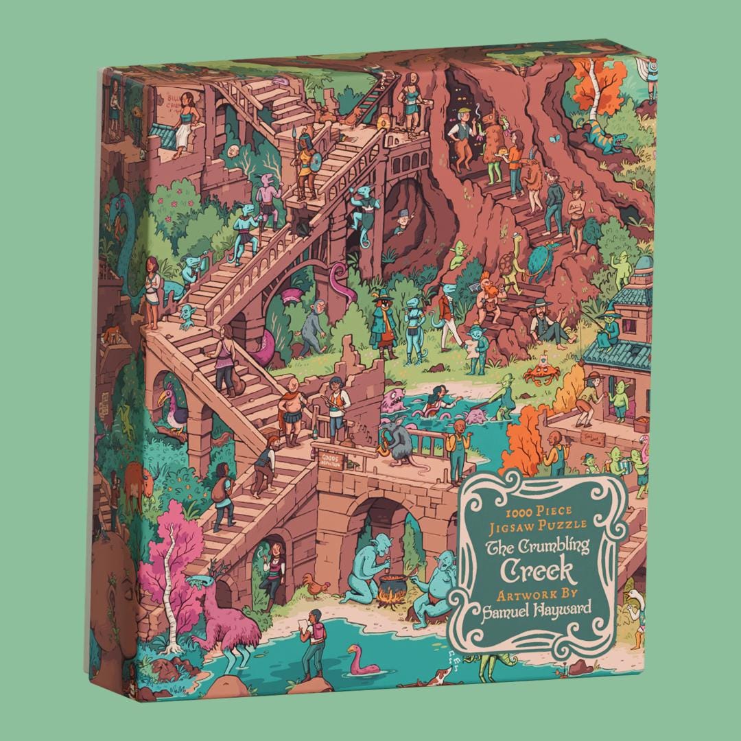 The Crumbling Creek - 1000 Piece Jigsaw Puzzle - Etsy