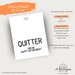 Quitter I Mean Happy Retirement Printable Card | Retirement Card | Card ...