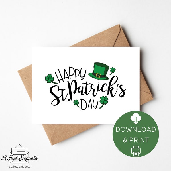 St Patricks Day Card - Etsy
