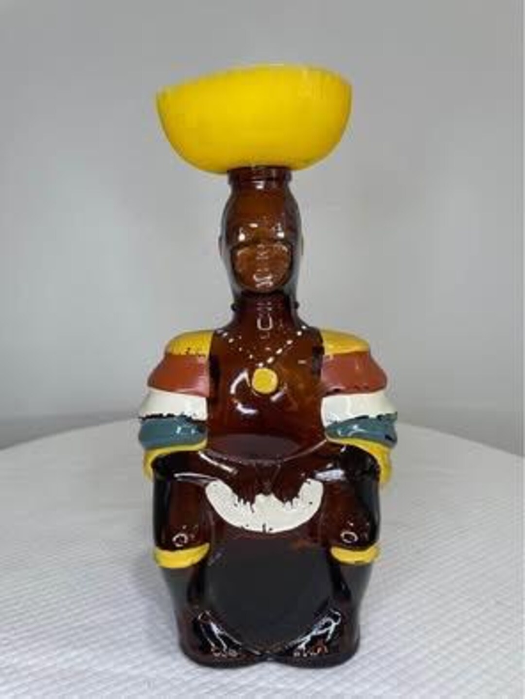 Vintage African Drummer Decanter Bottle 10.75 - Etsy