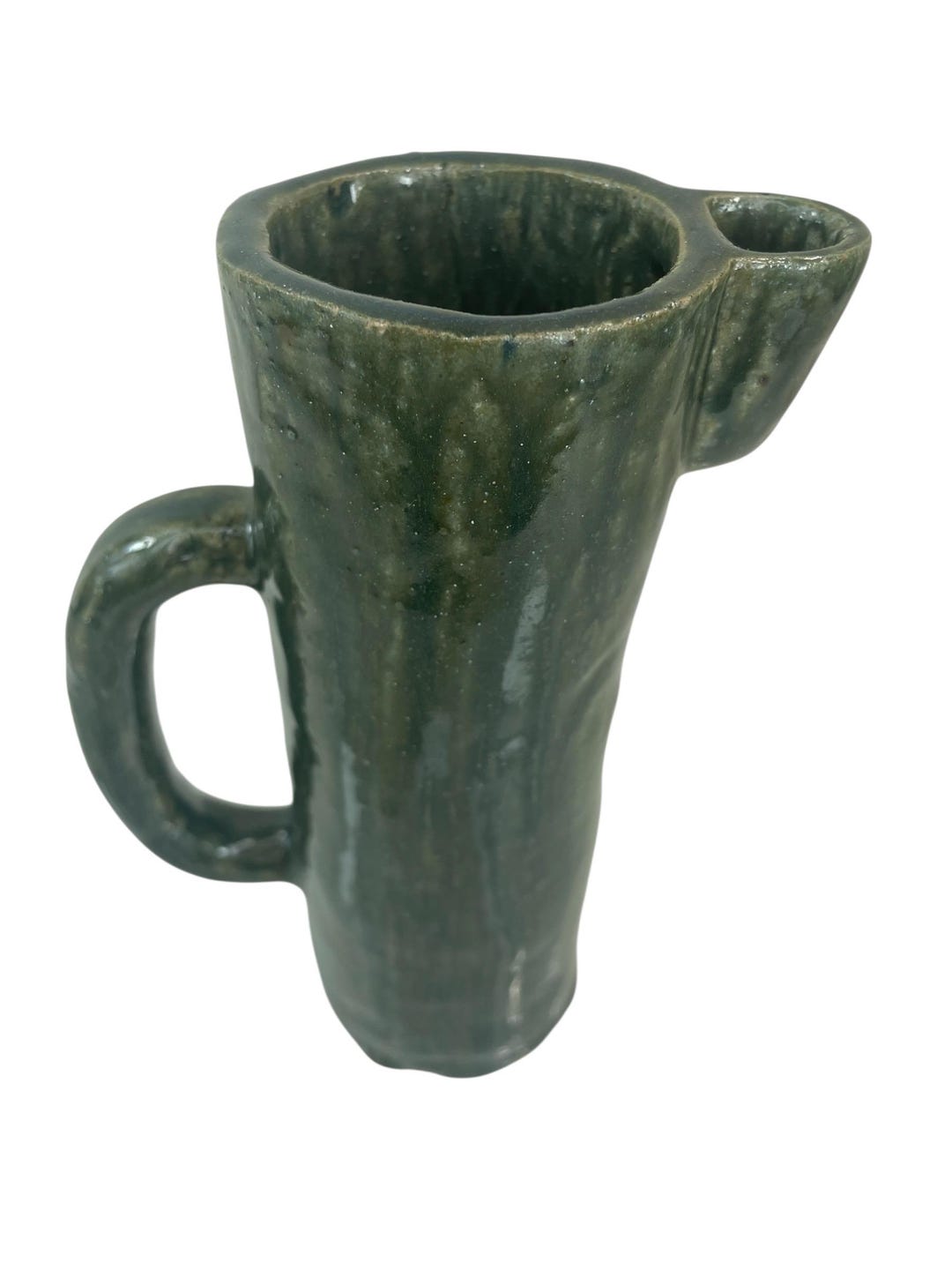 Vintage Cactus Pottery Pitcher Signed Juha 7” - Etsy