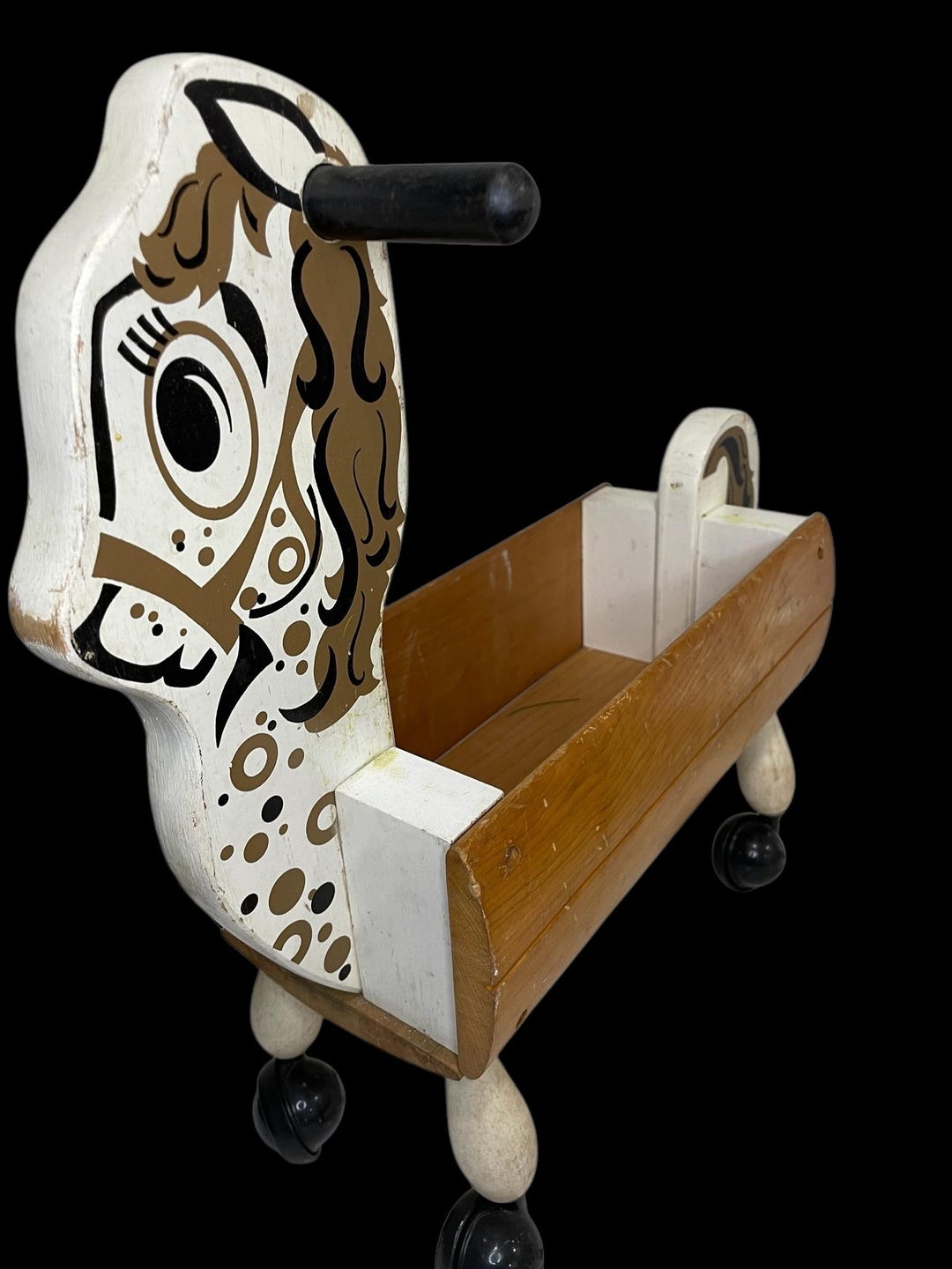 Vintage Playskool Rolling Horse Storage Toy Box 19” X 19” - Etsy