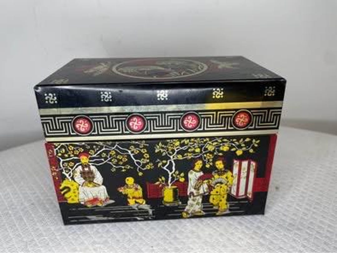 Vintage Japanese Tin Recipe Index Card Box 5.25 X 3 - Etsy