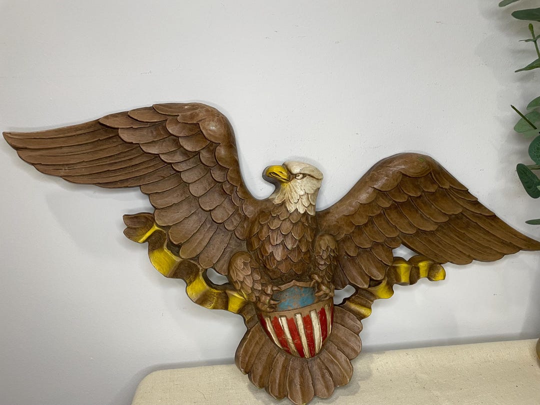 Vintage Syroco American Eagle Wall Hanger 22.5” X 11” - Etsy