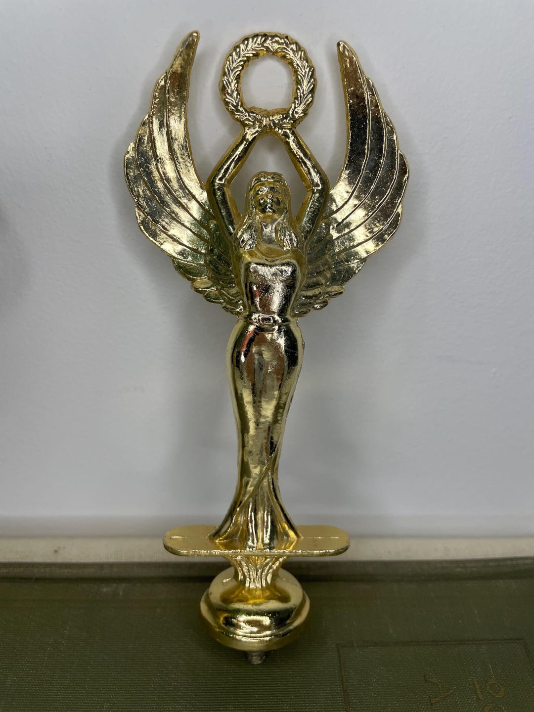 Vintage Gold Metal Female Victory Trophy Topper Figure 6.75” - Etsy