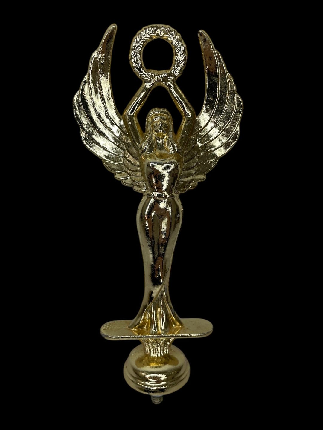 Vintage Gold Metal Female Victory Trophy Topper Figure 6.75 - Etsy