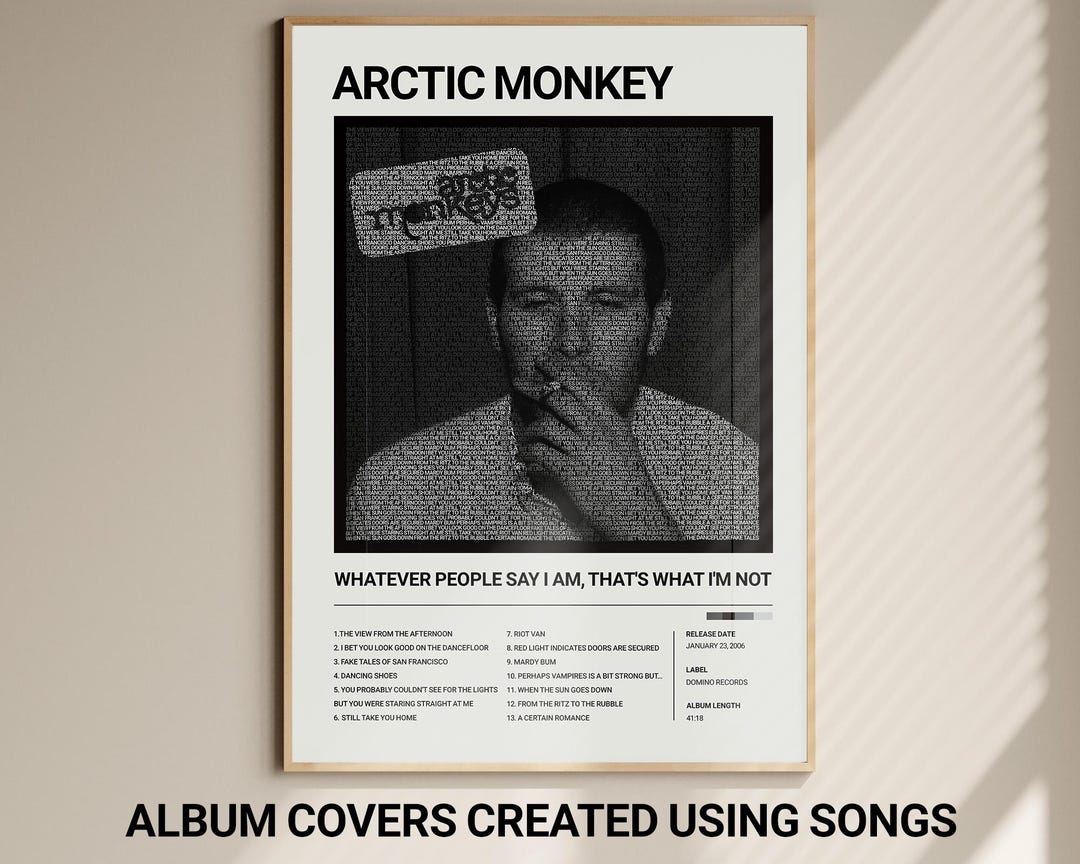Arctic Monkey Album Cover Album Cover Poster Music Wall Art Music Print ...