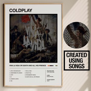 Coldplay Viva La Vida Album Cover Album Cover Poster Music Wall Art ...