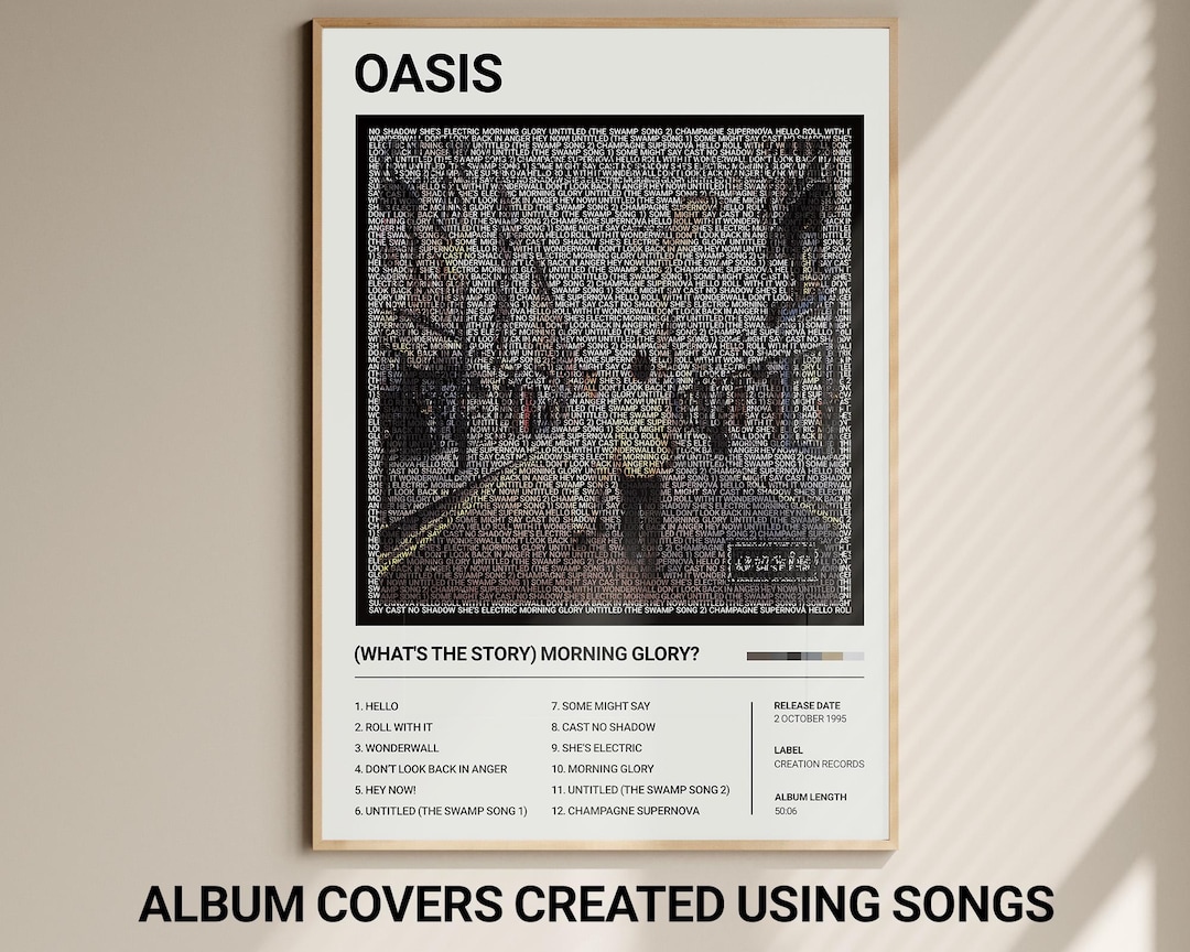 Oasis Whats the Story Morning Glory Album Cover | Album Cover Poster ...