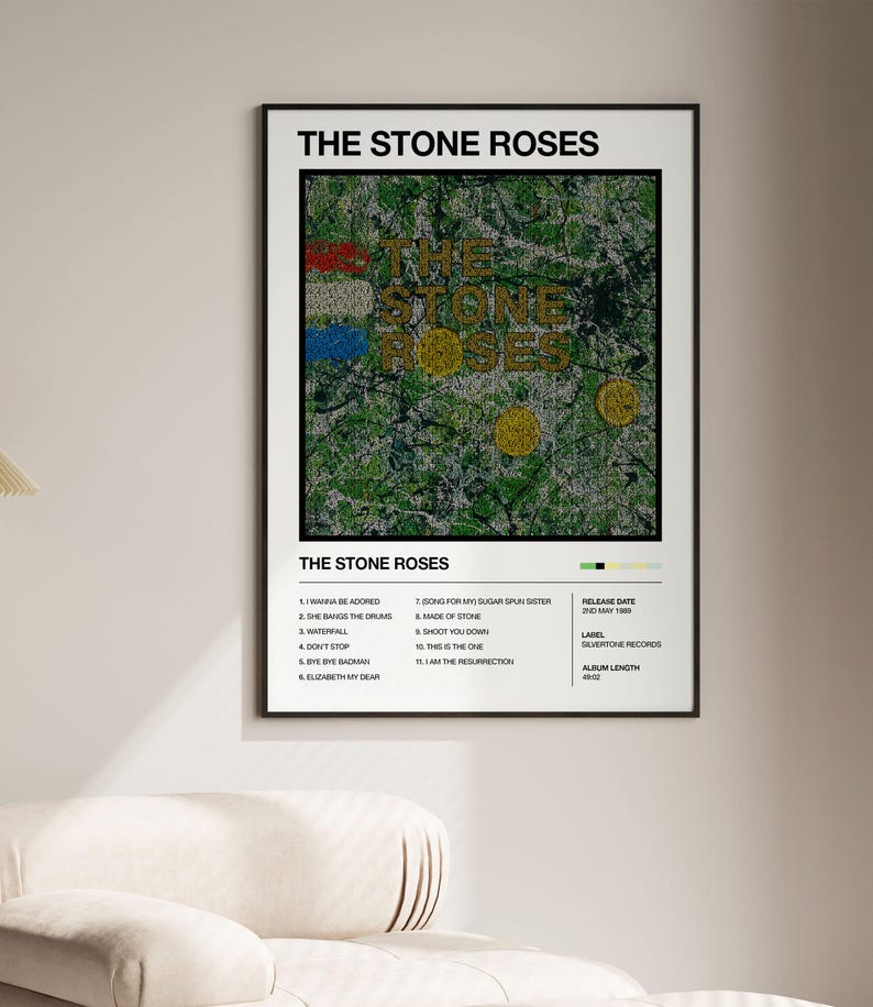 Stone Roses Album Cover | Album Cover Poster | Music Wall Art | Music ...