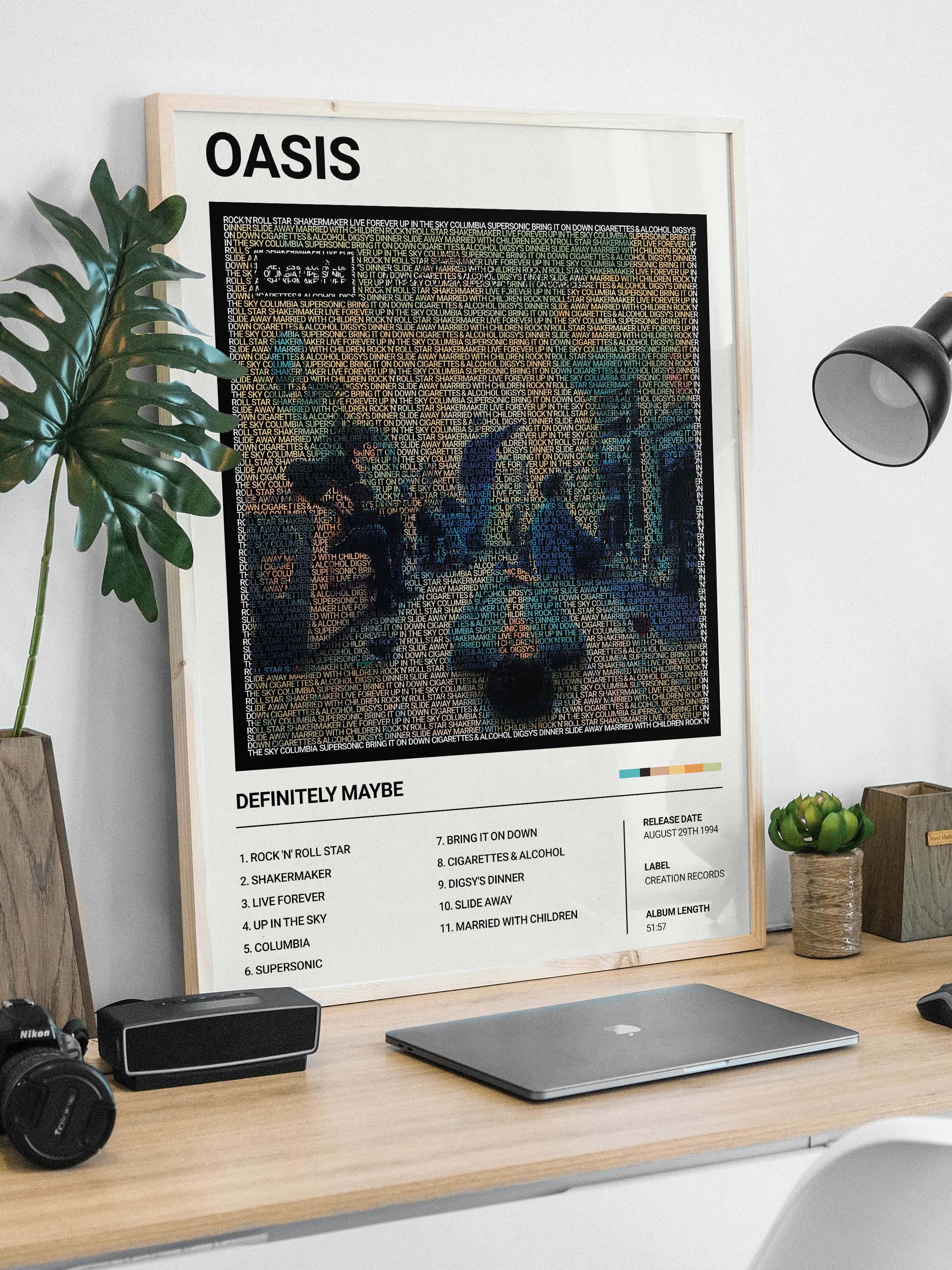 Oasis Definitely Maybe Album Cover | Album Cover Poster | Music Wall ...
