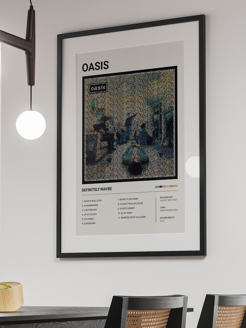 Oasis Definitely Maybe Album Cover | Album Cover Poster | Music Wall ...