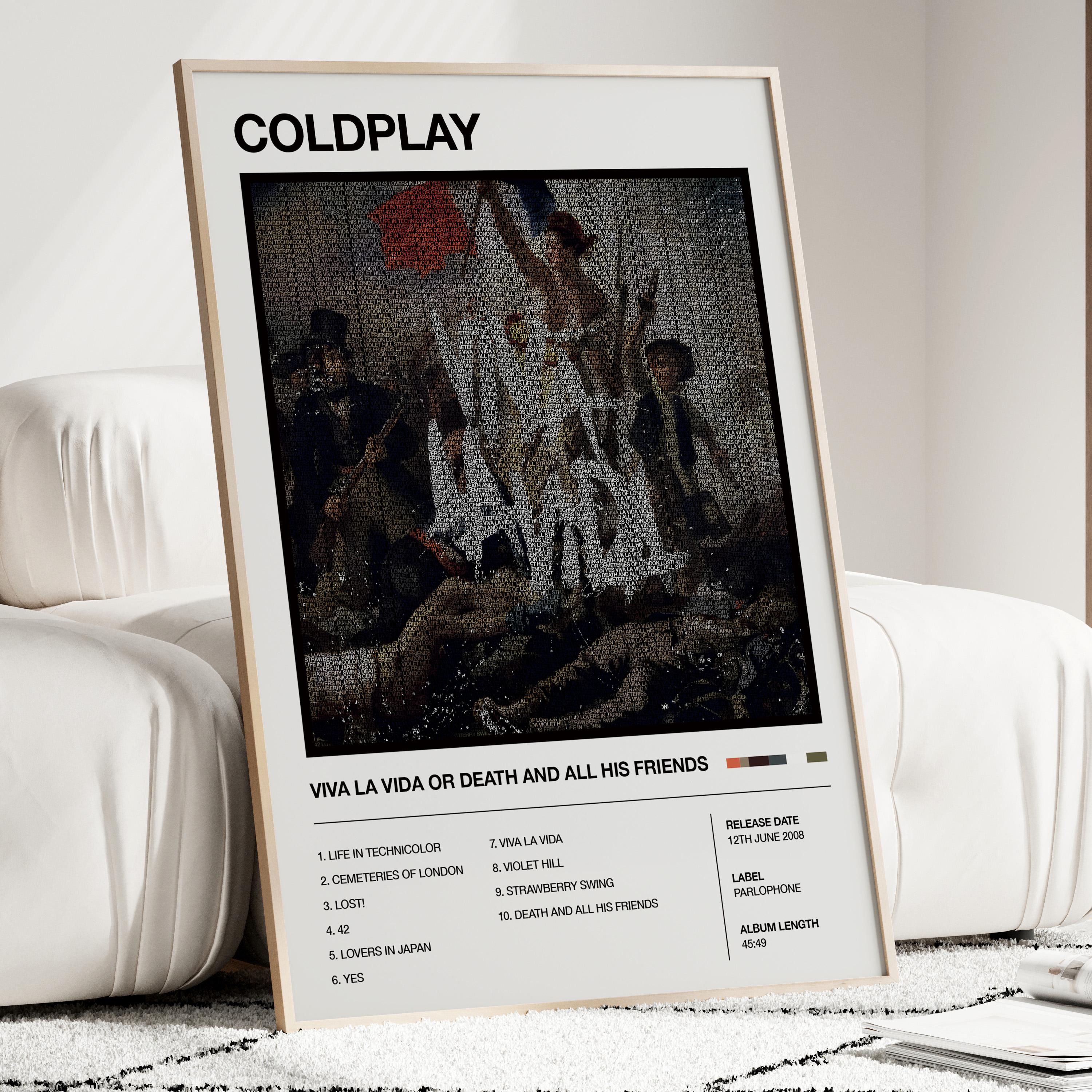 Coldplay Viva La Vida Album Cover Album Cover Poster Music Wall Art ...