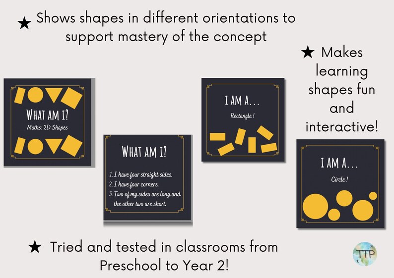2D Shapes Flashcards Teacher-made 'what Shape Am I' Game Ages 3 Early ...
