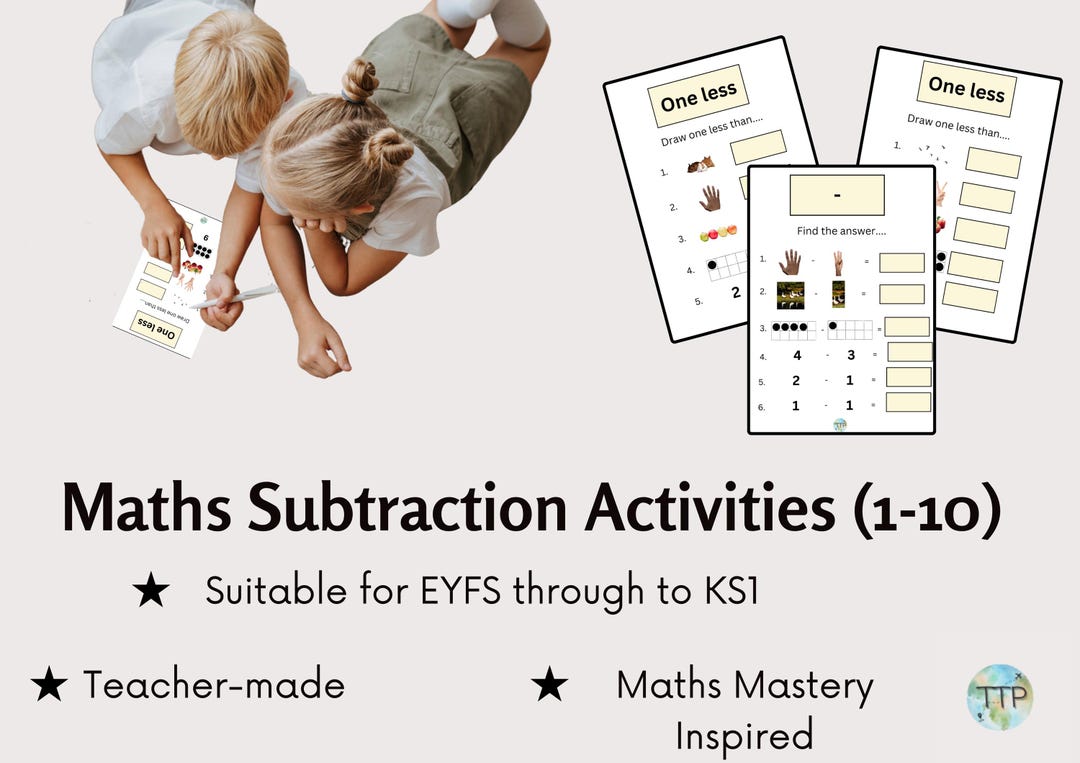 Maths Subtraction Activity Sheets Teacher-made & Curated for Maths ...