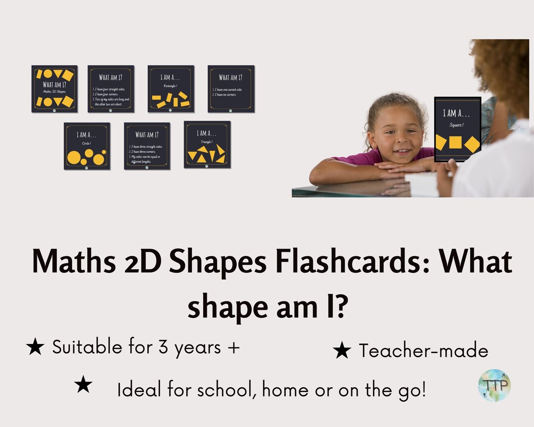 2D Shapes Flashcards Teacher-made 'what Shape Am I' Game Ages 3 Early ...