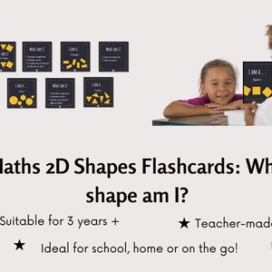 2D Shapes Flashcards Teacher-made 'what Shape Am I' Game Ages 3 Early ...