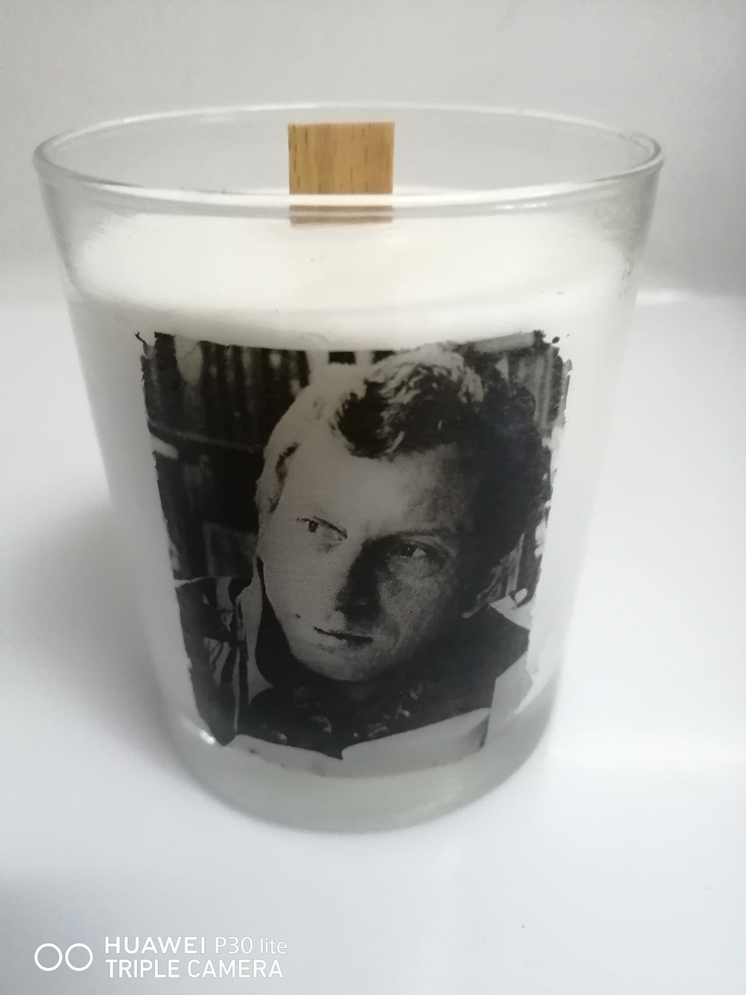 Custom Portrait Hand Art Glass Candle, Personalized Unique Hand Painted ...