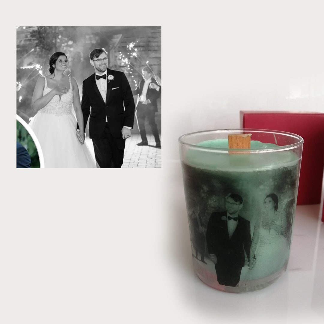 Custom Portrait Hand Art Glass Candle, Personalized Unique Hand Painted ...