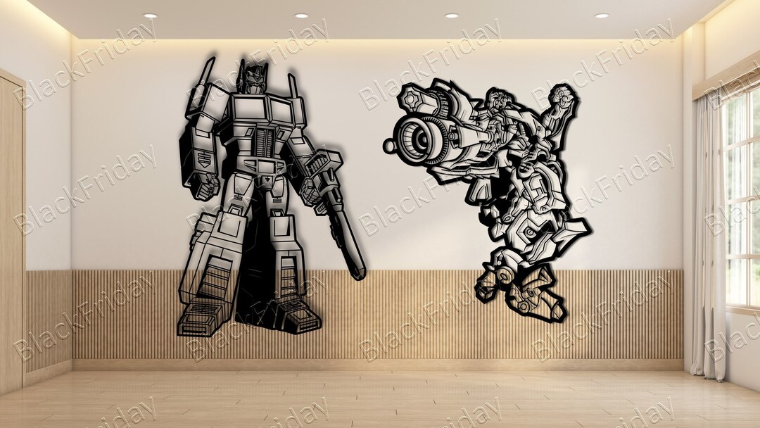 Autobot Transformers Metal Logo, LED Metal Wall Art, Wall Decor, New ...