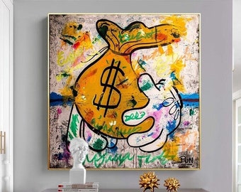 Graffiti Money Bag - Etsy