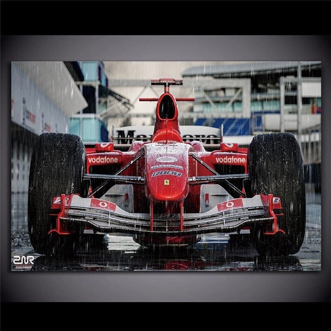Formula 1 Cars Poster Ferrari F1 Poster Canvas Gift for Formula 1 Fans ...