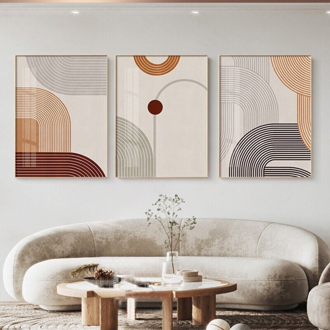Abstract Minimalist Line Pattern Posters Print Modern Canvas - Etsy UK