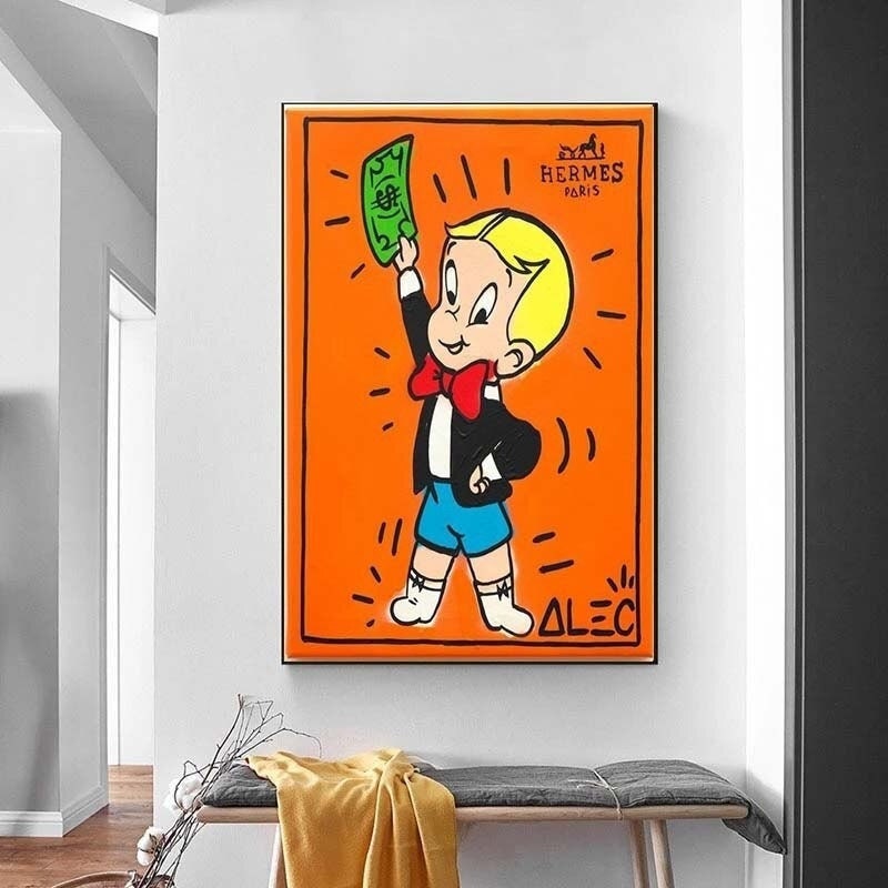 Alec Monopoly Graffiti Art Money Canvas Wall Art Picture for Living ...