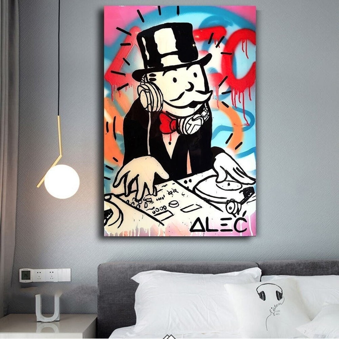 Graffiti Art Uncle DJ Sam Canvas Print on the Wall Art - Etsy