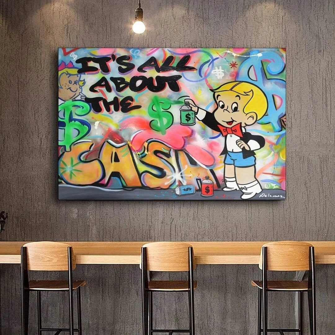 Monopoly Canvas Posters and Prints Rich It's All About - Etsy