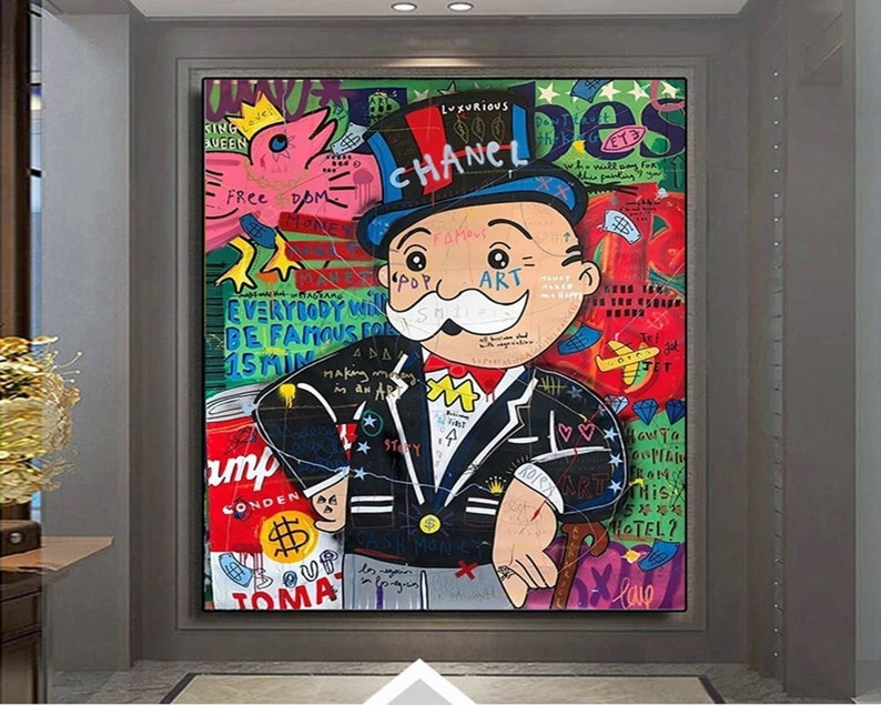 Alec Monopoly Canvas, Monopoly Man, Monopoly Game Quilt - Etsy