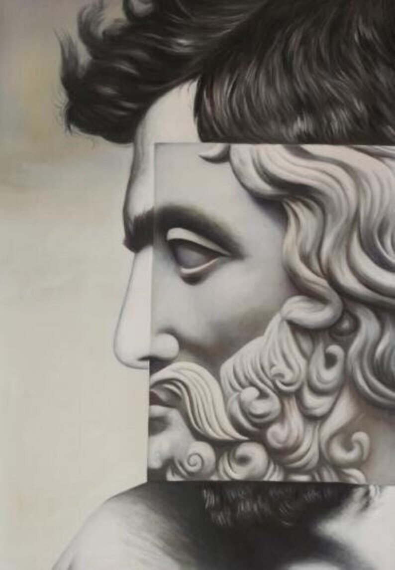 Sculpture of David Canvas Wall Art Nordic Art - Etsy