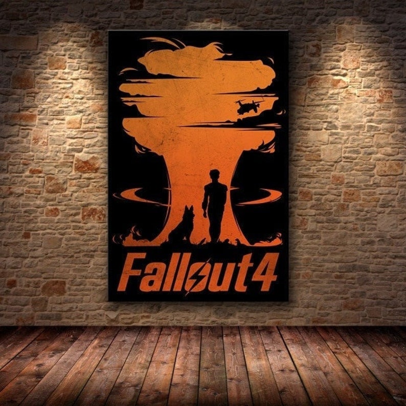 Fallout Game Poster Fan Made Canvas Poster Wall Decor - Etsy