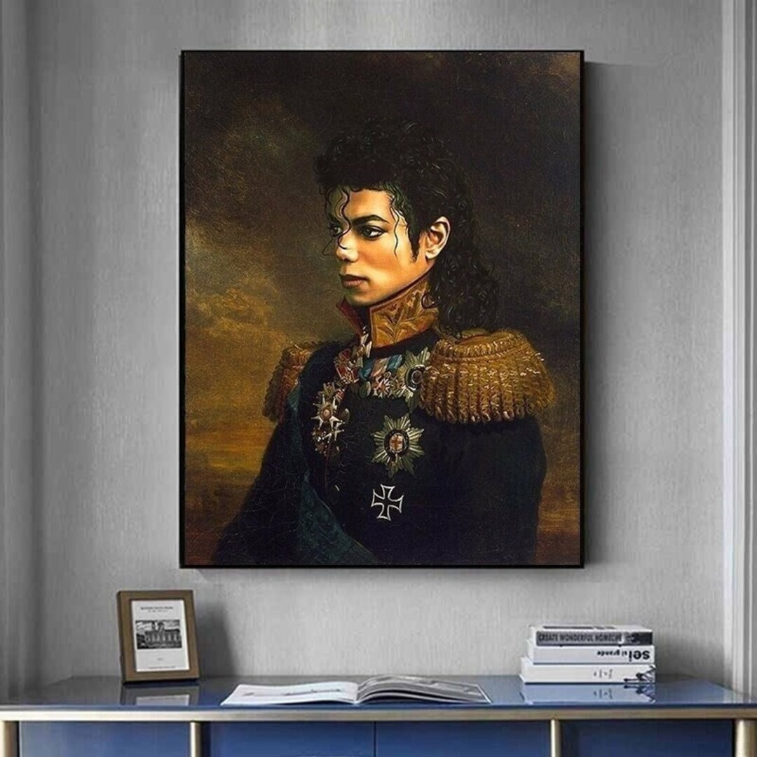 Classical Portrait General Michael Jackson on Canvas - Etsy