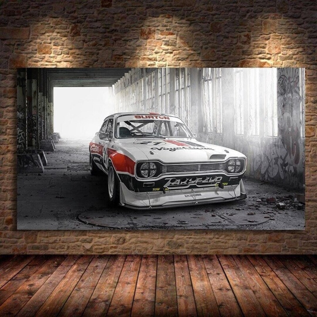 Modern Sports Car Retro Classic Race Tuned Car Artwork - Etsy
