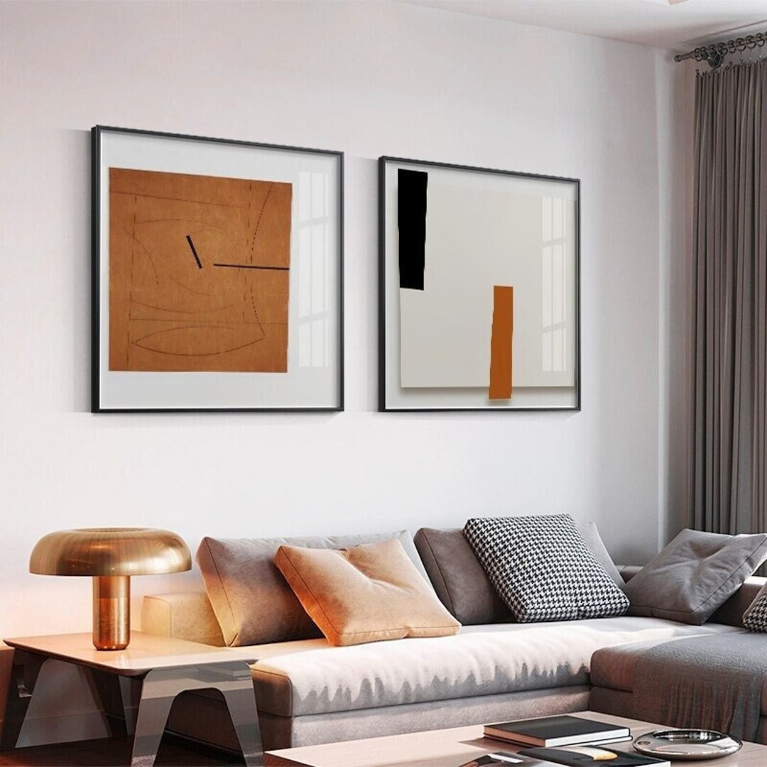 Modern Color Blocks Poster Prints Abstract Stairs Painting - Etsy