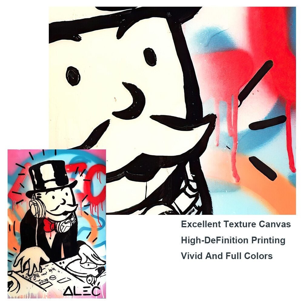 Graffiti Art Uncle DJ Sam Canvas Print on the Wall Art - Etsy