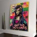 Graffiti Pop Art Portrait Canvas Painting Famous Statue of Julius Cesar ...