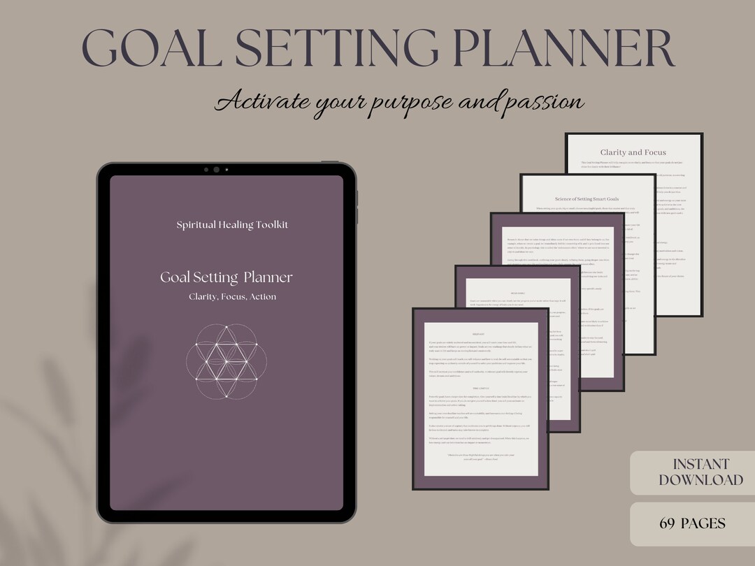 Goal Setting Planner: Clarity, Focus and Action - Etsy