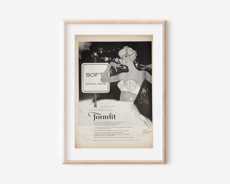 Vintage FORMFIT BRA Print Advertisement Original Print Ad 1959-1962 ...